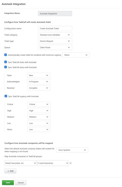 Autotask Integration Guide