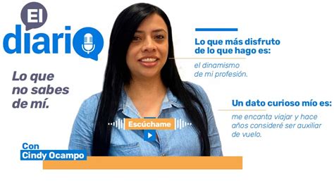 El Diario Lo Que No Sabes De Mí Con Cindy Ocampo Fundación Berta