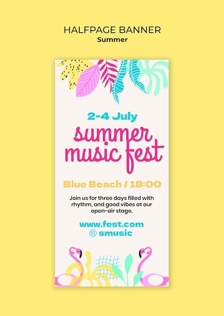 Free PSD Summer Template Design