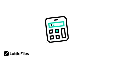 Free Calculator Icon Lottie Json Animation Animation By Tinymotion