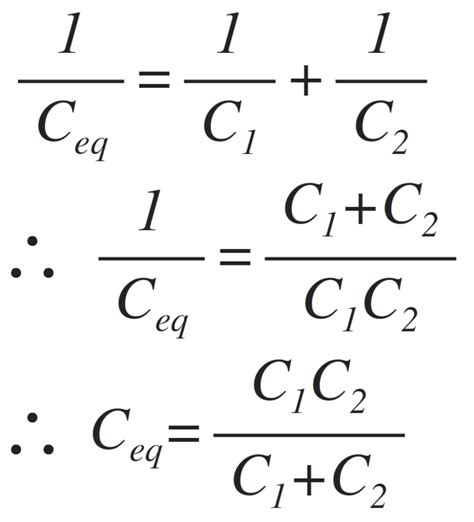 Capacitors In Series Combination Electronics Tutorial