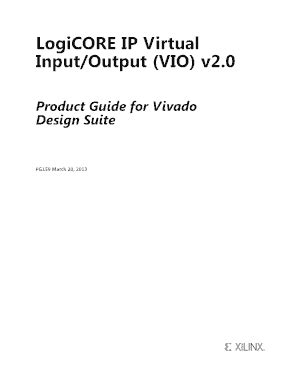 Fillable Online LogiCORE IP Virtual Fax Email Print PdfFiller