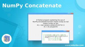Numpy Concatenate How Does Numpy Concatenate Work