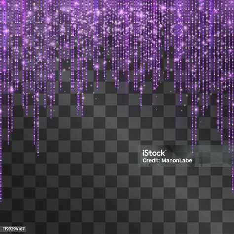 화려한 색종이와 고급스러운 네온 보라색 반짝이는 틴셀 프레임 화려한 디자인 비싼 축제 개념에 빛나는 레이스 장식 화환 사랑스러운 여름 보라색 틴트 아치 를 축하합니다