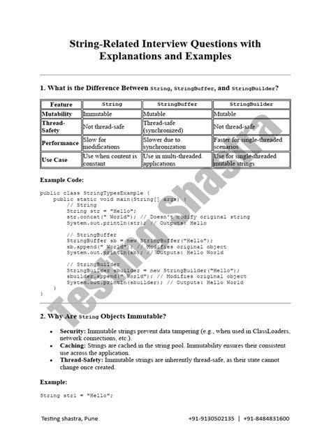 String Interview Questions Pdf String Computer Science Computer Programming