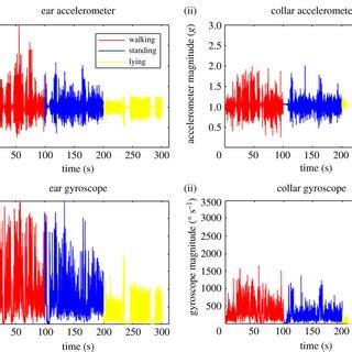 Representative Examples Of Accelerometer And Gyroscope Data