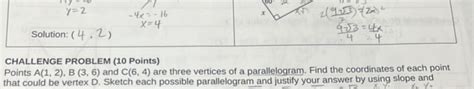 Challenge Problem 10 Pointspoints A12b36 And C64 Are Three V