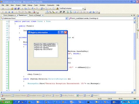Code Access Security Using C In Vsnet 2005