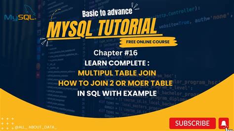 Chapter 16 How To Join Multiple 2 Or More Table In Sql With