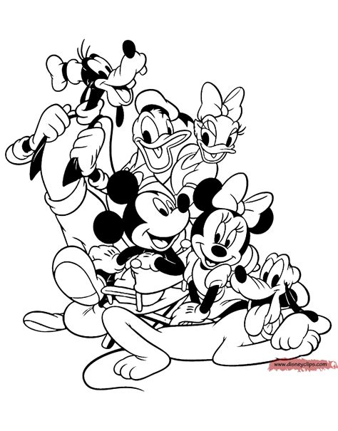 Mickey Mouse And Friends Coloring Pages 4