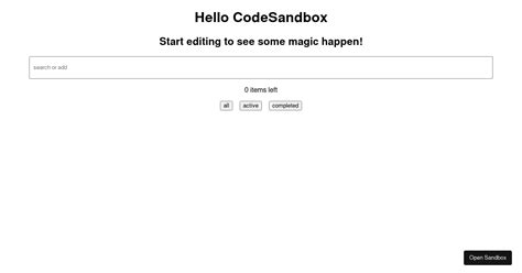 Todos Codesandbox