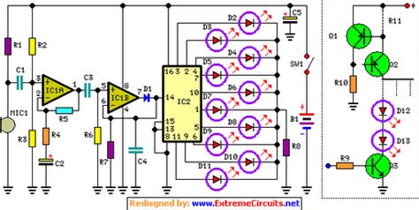 Dancing Leds Circuit Diagram Circuit Diagram
