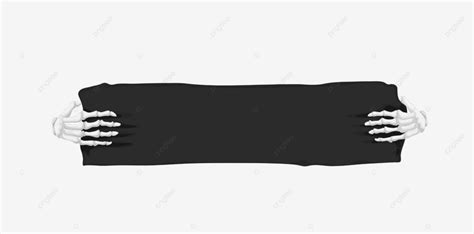 해골 또는 좀비 손의 뼈와 검은색 배너 또는 묘비 돌판이 팔에 고립된 만화 소름 끼치는 할로윈 괴물 잡기 할로윈 묘비 만화 Png 일러스트 및 벡터 에 대한 무료