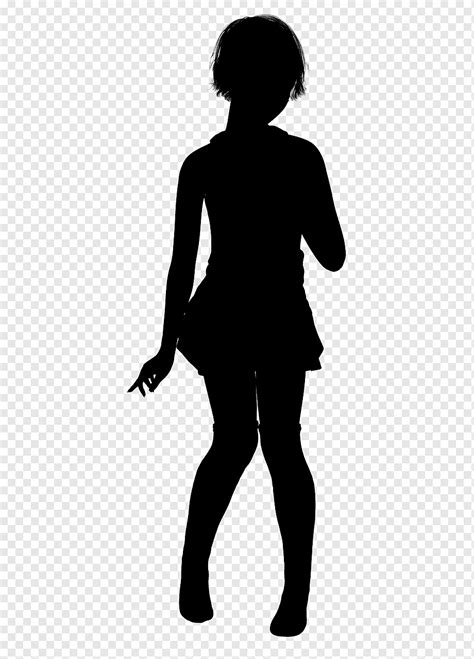 소녀 젊은 십 대 여성 머리 실루엣 여자 캐주얼 포즈 포즈 Png Pngwing