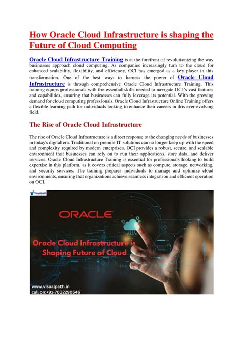 Ppt Oracle Cloud Infrastructure Training Oci Training Online Powerpoint Presentation Id
