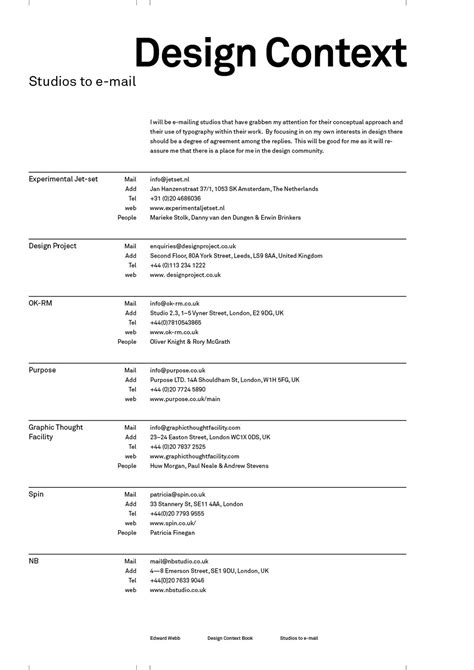 FMP Design Context Context Planning