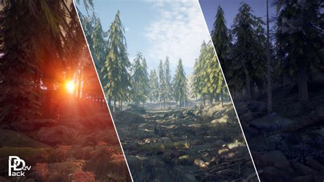 Pine Forest 64 Assets 3d 모델 다운로드 게임 위치 On