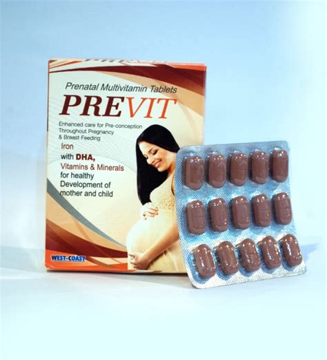 Previt Prenatal Multivitamin Tablets For Pregnant Women Pack Of 2 By