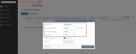 Configure 9800 Wireless LAN Controller Mobility Tunnel With NAT Cisco