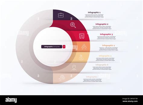 Seven Option Cycle Infographic Chart Vector Illustration Stock Vector Image And Art Alamy