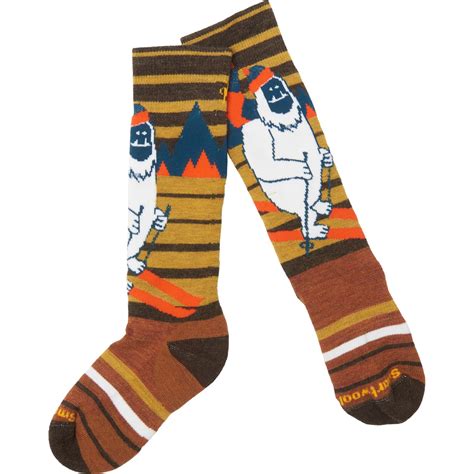 Smartwool Boys And Girls Wintersport Full Cushion Yeti Pattern Socks