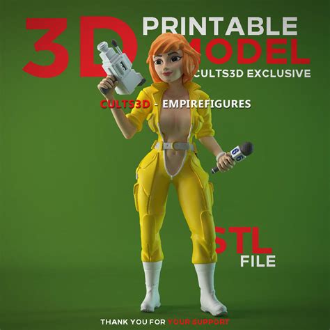 3d File Sexy April Oneil・3d Printer Model To Download・cults