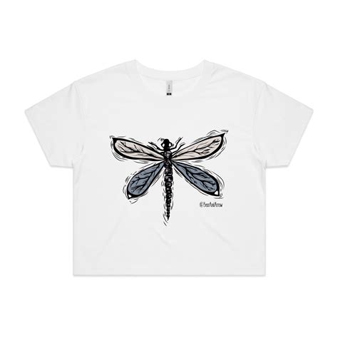Flutter Of Wings Cropped Tee Bear And Arrow