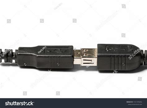 Usb Cable Connectors Close Isolated On Stock Photo Edit Now