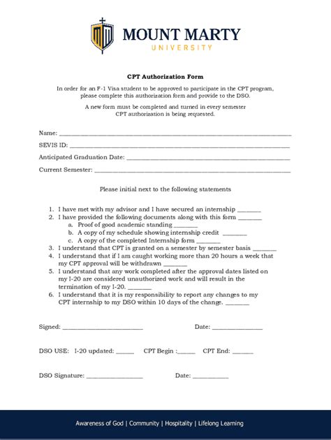 Fillable Online Hospitalitylifelong Learning Cpt Authorization Form