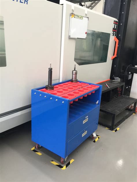 cnc加工中心数控刀具车BT30Bt40刀柄车BT50工具车架带锁刀具柜 虎窝淘