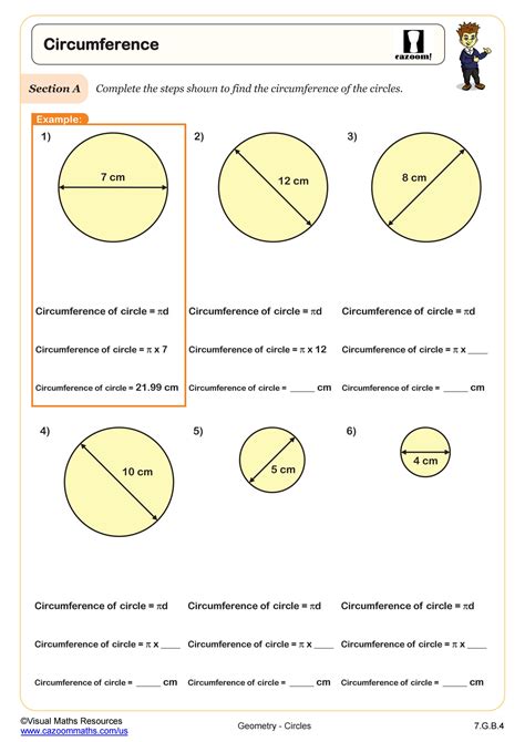 area and circumference of a circle worksheet corbettmaths free