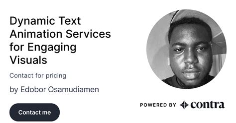 Dynamic Text Animation Services For Engaging Visuals By Edobor Osamudiamen