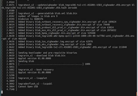 Cannot Open Usb While Flashing Tx2 Jetson Tx2 Nvidia Developer Forums