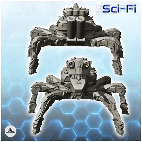 Oveyar Combat Robot 10 Miniatures Warhammer Mini Rpg Sce 3d Models Download Creality Cloud