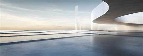 Premium Photo Architectural Render Abstract Building Interior