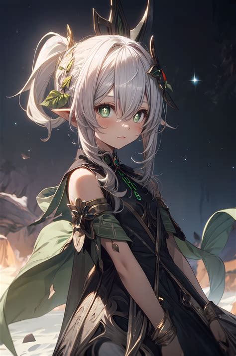 Красивый арт нейросети Genshin Impact Hoyolab