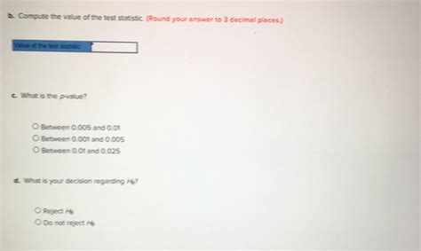 Solved Exercise 11 17 Lo11 3 The Null And Alternate
