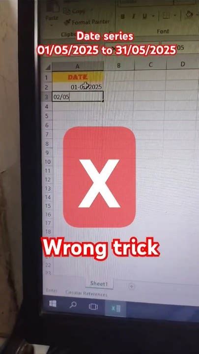 Excel Date Series Trick Computer Trend Exceltips Youtube