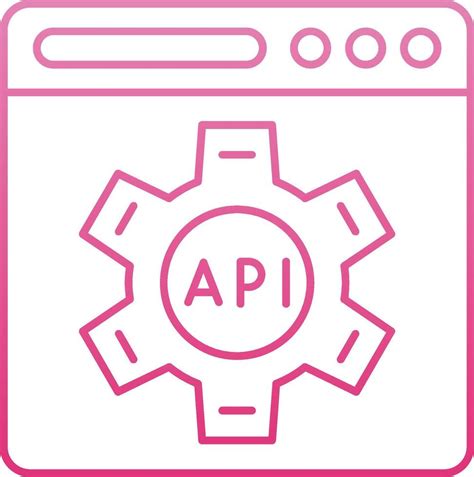 Api Line Gradient Icon 47367502 Vector Art At Vecteezy