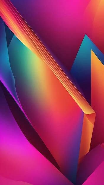 Premium Ai Image Colorful Gradient Prism Vibrant Background Curves Background 3d Spline
