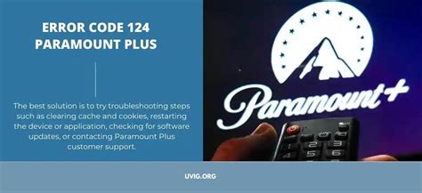 Error Code Paramount Plus Fixes And Reasons Uvig