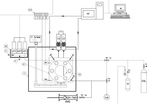 Schematic Representation Of The Apparatus For Measuring The Solubility