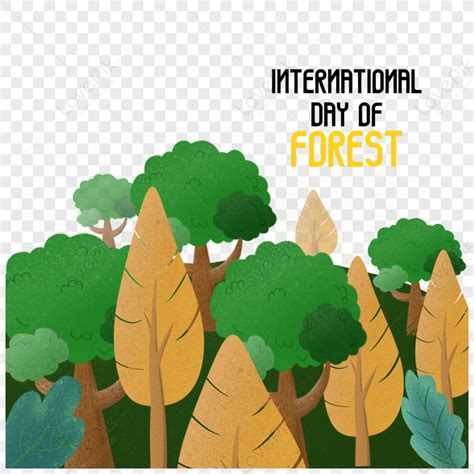 숲의 숲 국제 날의 나무 일러스트 그림보존재활용 Png 일러스트 무료 다운로드 Lovepik