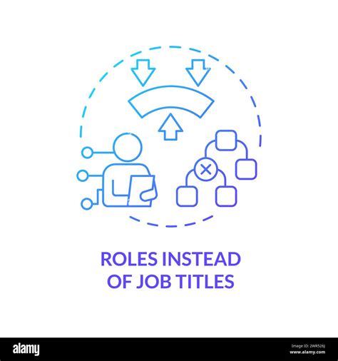 Assuming Multiple Roles Blue Gradient Concept Icon Stock Vector Image