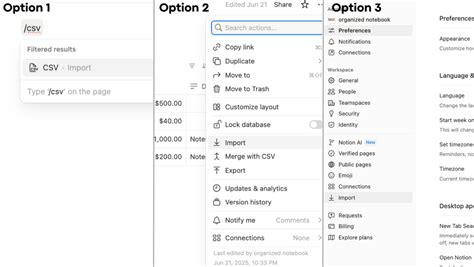 How To Import Merge And Export Csv Files In Notion 2025 Tutorial The Organized Notebook