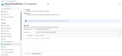 Azure Firewall 프리미엄 인증서 Microsoft Learn