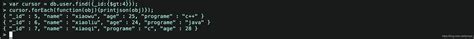 Linux环境下，mongodb库和集合的操作，增删改查的基本使用，游标的操作以及索引的基本使用使用liunx 命令如何查询mongodb的文档中集合 Csdn博客