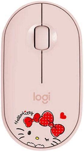 Refurbished Logitech Pebble M350 Wireless Mouse Hello Kitty Pink Excellent