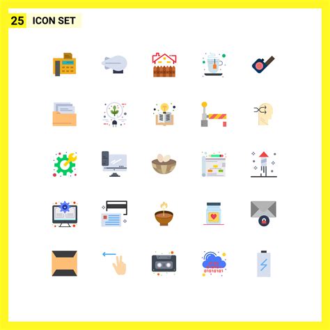 User Interface Pack Of 25 Basic Flat Colors Of Tool Measuring Construction Measure Hot Editable