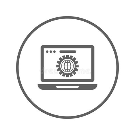 Settings Icon Outline Symbol Stock Vector Illustration Of Outline Design 269756933